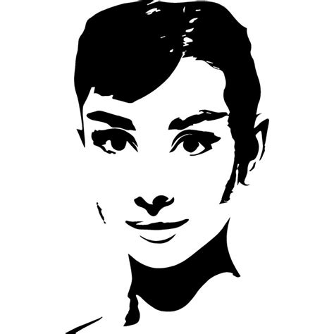Audrey Hepburn Silhouette Vector At Vectorified Com Collection Of