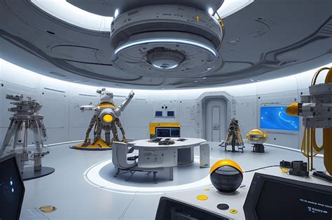 Premium Ai Image Ai Enhanced Space Exploration Journalism Lab