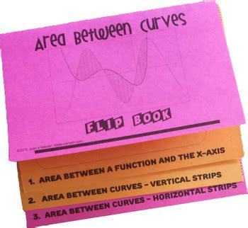Calculus Area Under And Between Curves Flip Book Guided Notes By Joan Kessler