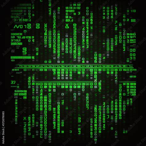 a black and green matrix code background with rows and columns of
