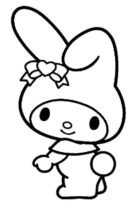 ♣색칠공부♣귀여운 토끼 캐릭터 마이 멜로디 Vol 1 네이버 블로그
