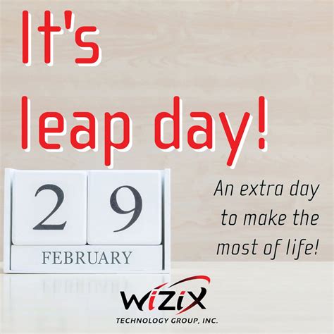 Wizix Technology Group Inc On Linkedin Leapday Leapyear2024