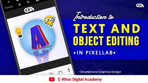text and object editing in pixel lab youtube