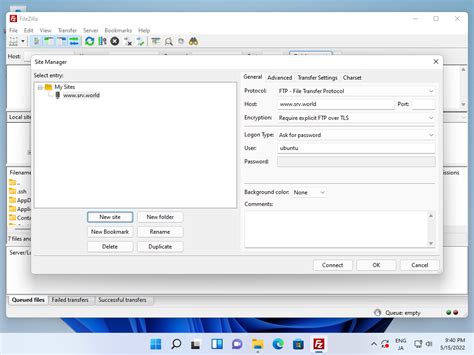 Ubuntu LTS ProFTPD Over SSL TLS Server World