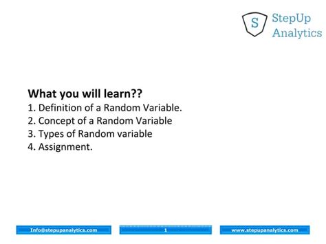 Random Variable And Its Concept Ppt