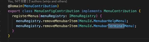 [bug] 按照文档示例修改无法移除 terminal menu 终端菜单项 · issue 131 · opensumi docs