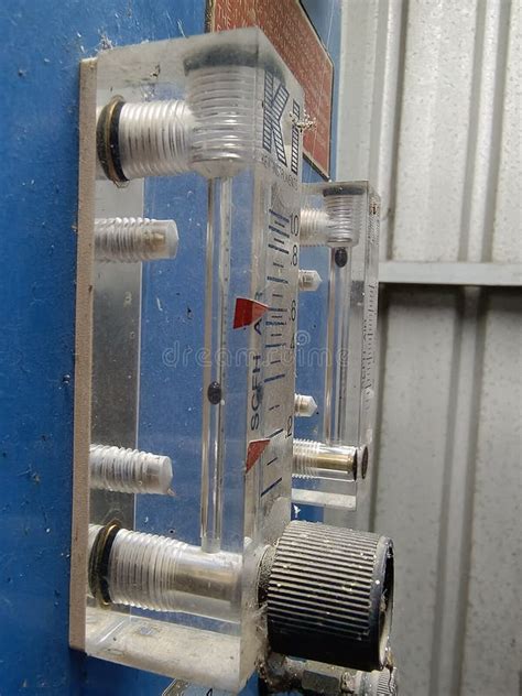 Flowmeter Rotameter Stock Image Image Of Adjusting 263930607