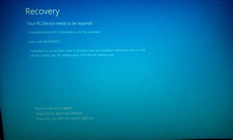 ไดรบ Error code 0x0000225 มวธแกไขไดอยางไร Microsoft Community