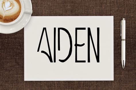 Aiden In Cursive