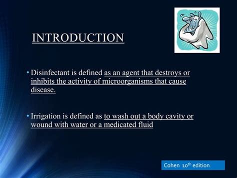 Disinfection Of Root Canalpptx Dental Health Diseases And Conditions