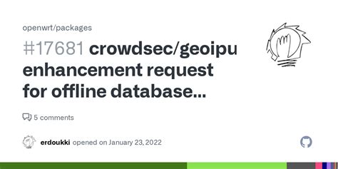 Crowdsecgeoipupdate Enhancement Request For Offline Database Download