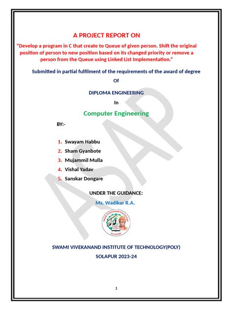 Dsu Microproject Pdf Queue Abstract Data Type Algorithms And Data Structures