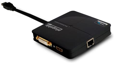 Plugable Usb 3 0 Dual Display Adapter For Multiple Monitors With Gigab