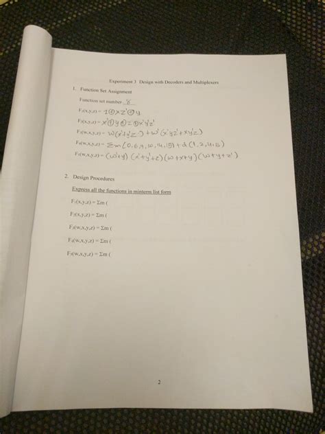 solved experiment 3 design with decoders and multiplexers 1