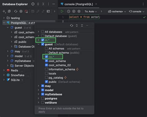 Databases DataGrip Documentation