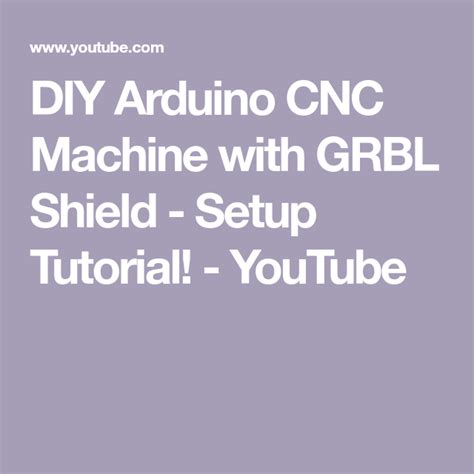 Diy Arduino Cnc Machine With Grbl Shield Setup Tutorial Youtube
