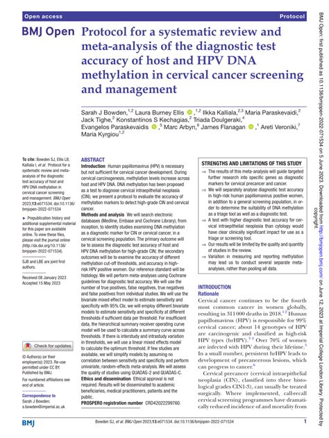 Pdf Protocol For A Systematic Review And Meta Analysis Of The Diagnostic Test Accuracy Of Host