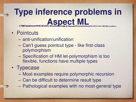 ppt type inference and modern type systems powerpoint presentation