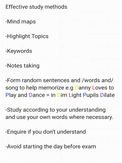 Effective Study Methods Pdf