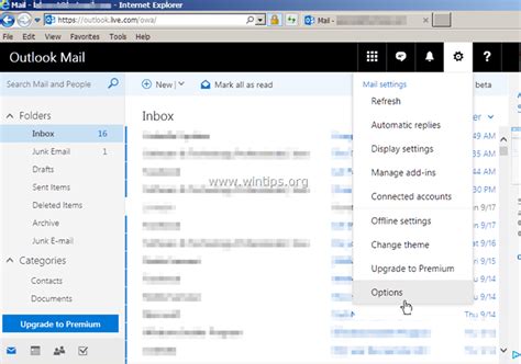 How To Disable Junk Email Filter In Outlook Mail Outlook Com Office WinTips Org