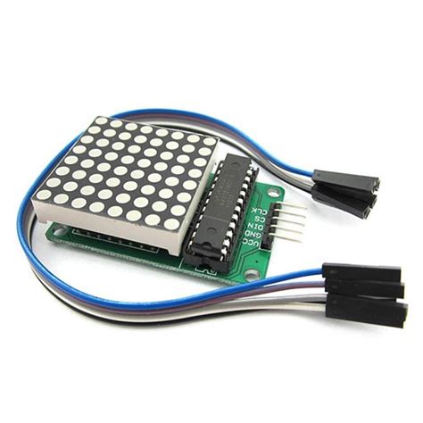 Max7219 Red Led Dot Matrix Display Module Microcontroller Module For