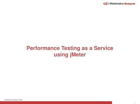 ppt performance testing as a service using jmeter powerpoint