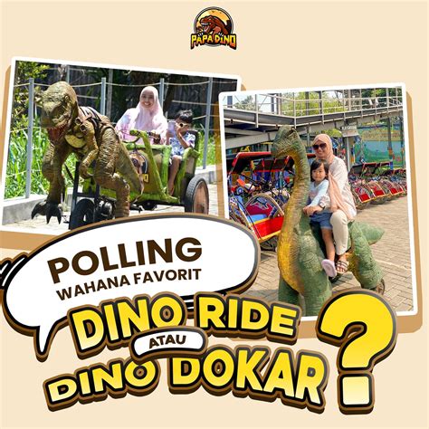 Papa 🚂🦕 Kalau Kamu Di Papa Dino Wahana Mana Yang Bakal Kamu Coba Duluan Dino Ride Yang Seru