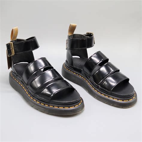 Dr Martens Womens Black Sandals Depop
