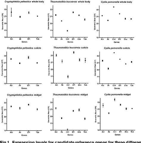 Table 1 From Reference Gene Selection For Quantitative Real Time Pcr Normalization In Larvae Of