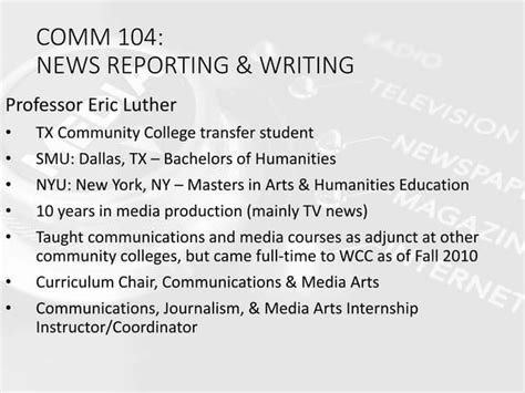 Wcc Comm 104 Introduction Luther Pptx