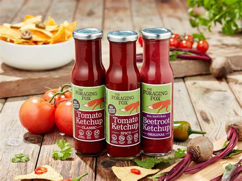The Foraging Fox Original Beetroot Ketchup Vegan And Gluten Free 6 X
