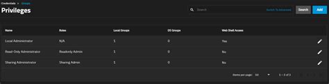 Groups Screens | TrueNAS Documentation Hub
