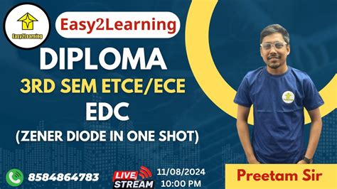 Diploma 3rd Sem Etce Edczener Diode In One Shot By Easy2learning
