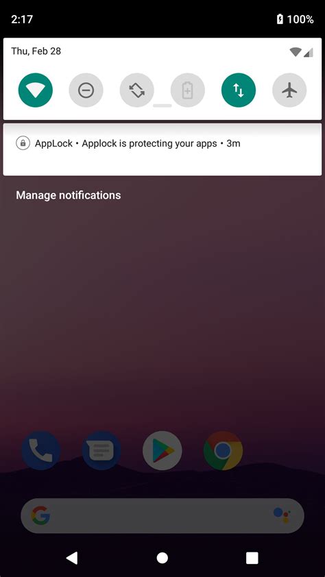 Android Display Small Notification Like App Lock Or Header Part Only