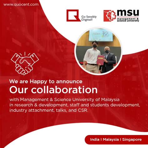 soumya ranjan nayak on linkedin mou between msu malaysia and quocent