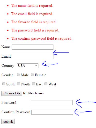 How Can I Color Input Fields Border Red When I Get Validation Error