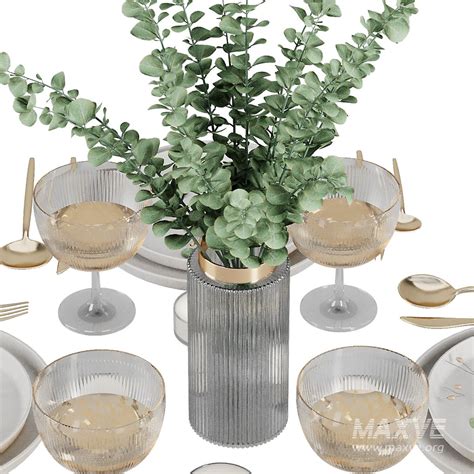 Table Setting V7 3d Model Download Maxve