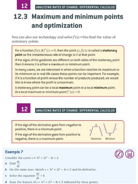 123 Maximum And Minimum Points And Optimization Pdf