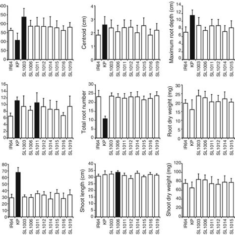 Coefficients Of Correlation Among Root And Shoot Traits In The Ik Cssls