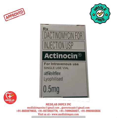 Dactinomycin 0 5 Mg Injection At ₹ 200 Vial Dactinomycin Injection In Nagpur Id 2852615204612