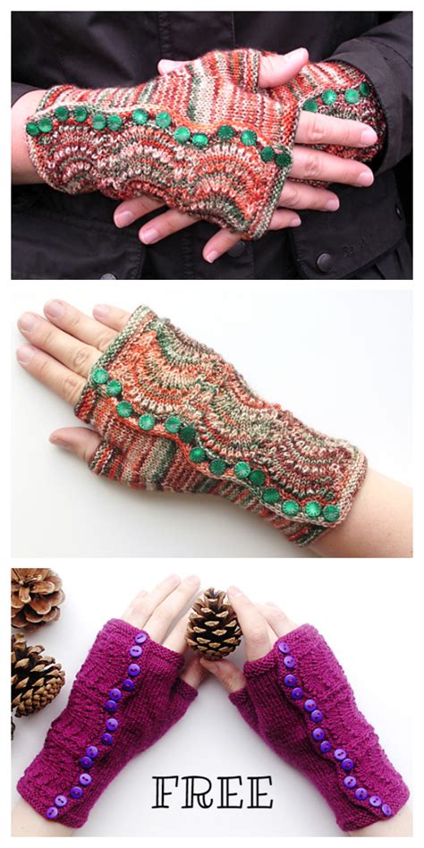 Knit Spatterdash Wristwarmers Free Knitting Pattern Knitting Pattern