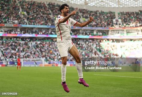 Yazan Al Naimat Of Jordan Celebrates Scoring His Teams Second Goal