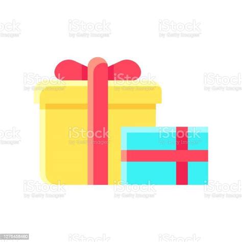 편집 가능한 스트로크가 있는 리본 및 활 벡터가 있는 파티를 위한 파티 아이콘 관련 기프트 박스 놀라움에 대한 스톡 벡터 아트