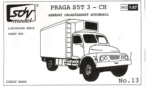Praga V3s Ad 080 Sdv Model 484 Sdv Model 484