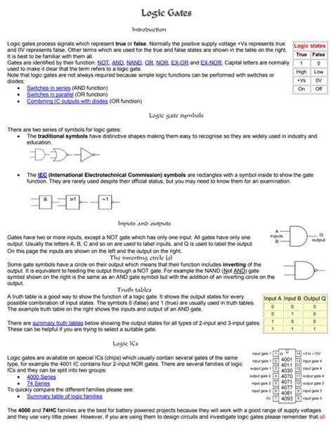 Verification Of Truth Tables For Logic Gates Pdf Logic Gate 50 Off