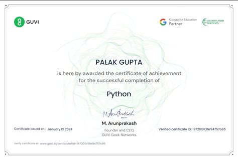 Palak Gupta On Linkedin Certificate Programming