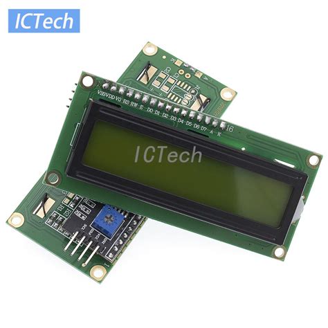 Lcd1602 Module Blue Yellow Green Screen 16x2 Character Lcd Display 5v
