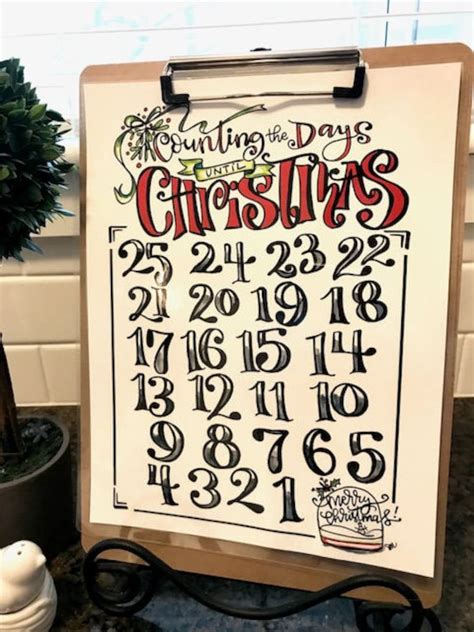 Christmas Countdown Printable Art Download This Cute And Easy Printable