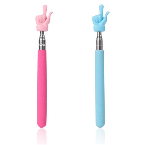 2pcs teachers pointer sticks telescopic teaching pointer hand pointer finger pointer for