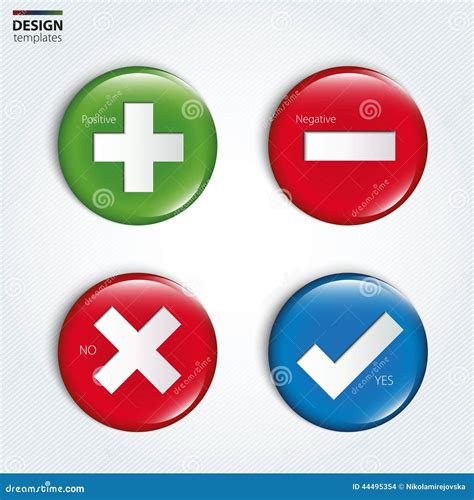 Negative Red Check Mark Folder Icon Stock Illustration Cartoondealer